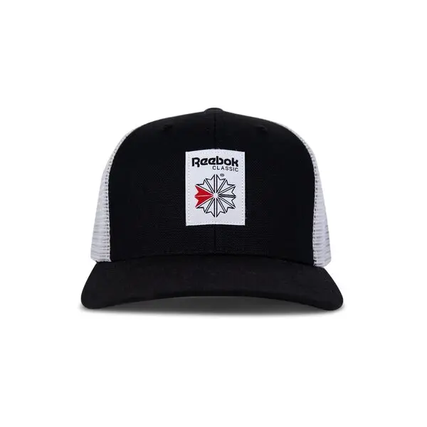 REEBOK Woven Patch Vector Trucker Cap - Black