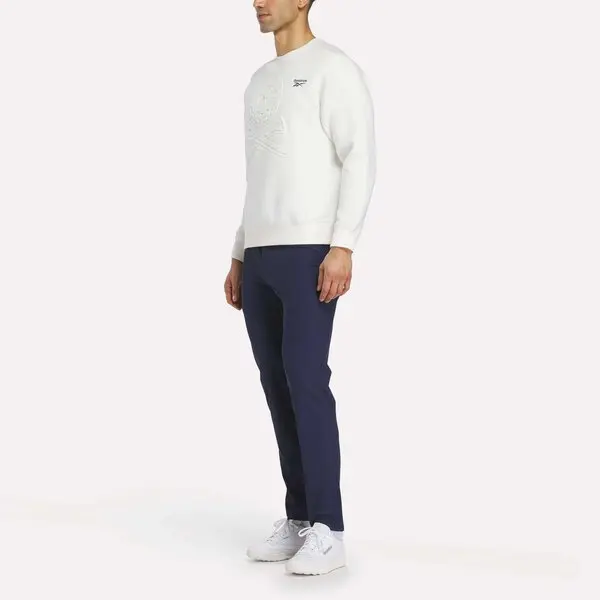 REEBOK Scuba Knit Crewneck Sweatshirt - Chalk