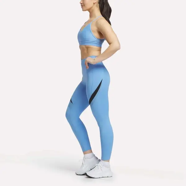 REEBOK Lux Strappy Sports Bra - Peri Blue
