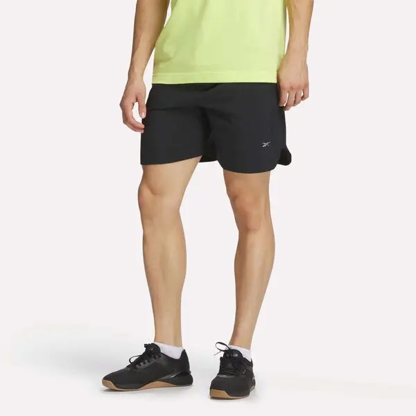 REEBOK Running Shorts With Reflective Details - Black