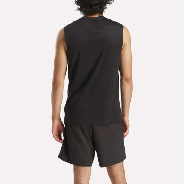 REEBOK Sleeveless Tech Training T-shirt - Black
