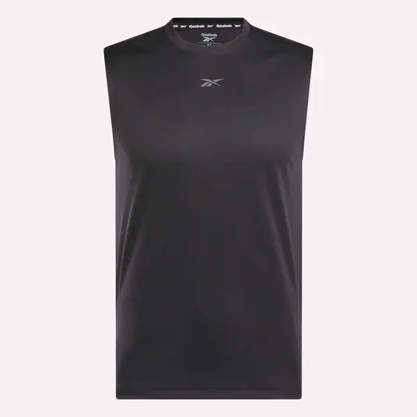 REEBOK Sleeveless Tech Training T-shirt - Black