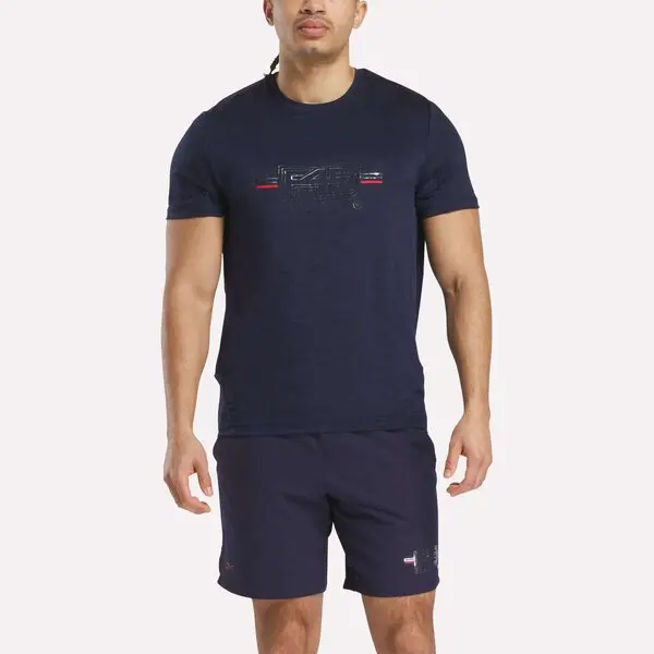 REEBOK X F45 Training Coach T-shirt - Vector Navy