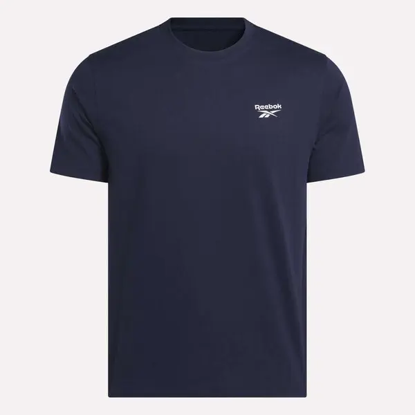 REEBOK Small Logo Crewneck Short Sleeve T-shirt - Vector Navy