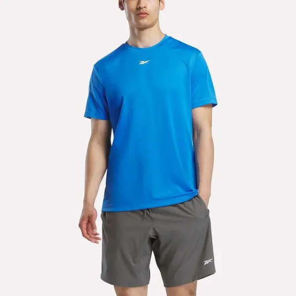 REEBOK Short Sleeve Tech Training T-shirt - Virtual Blue