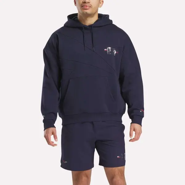 REEBOK X F45 Training Coach Fleece Hoodie - Vector Navy