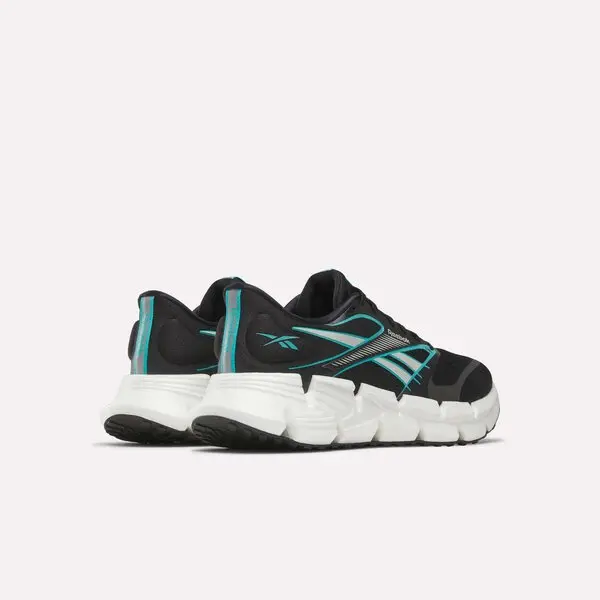 REEBOK Float Zig Running Shoes - Black/white/turquoise