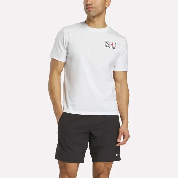 REEBOK England Football Graphic T-shirt - White