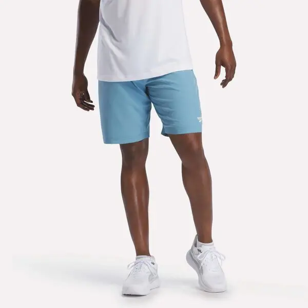 REEBOK Range Shorts 9" Performance Training Shorts - Warped Blue