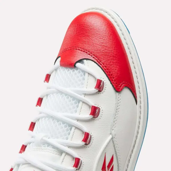 REEBOK Spikeless Golf Shoes With Leather Upper And Contrasting Toe - White/vector Red