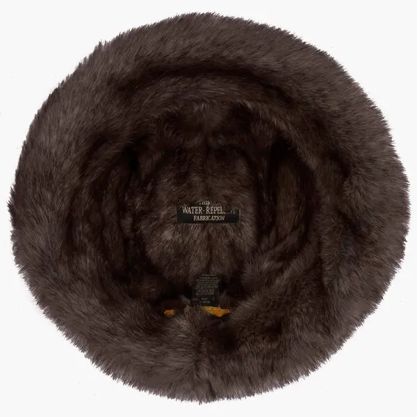 Eric Javits Suede Cloche Hat With Faux Fur Lining - Stucco