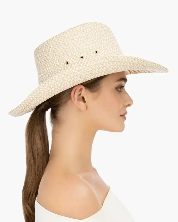 Eric Javits Western Straw Hat With
