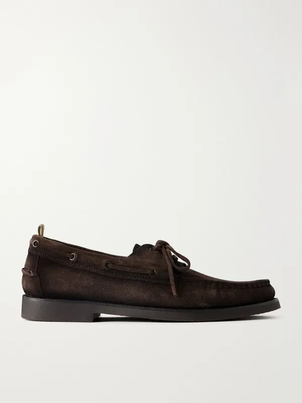 Officine Creative Balfron 002 Suede Boat Shoes - Brown