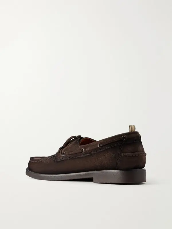 Officine Creative Balfron 002 Suede Boat Shoes - Brown