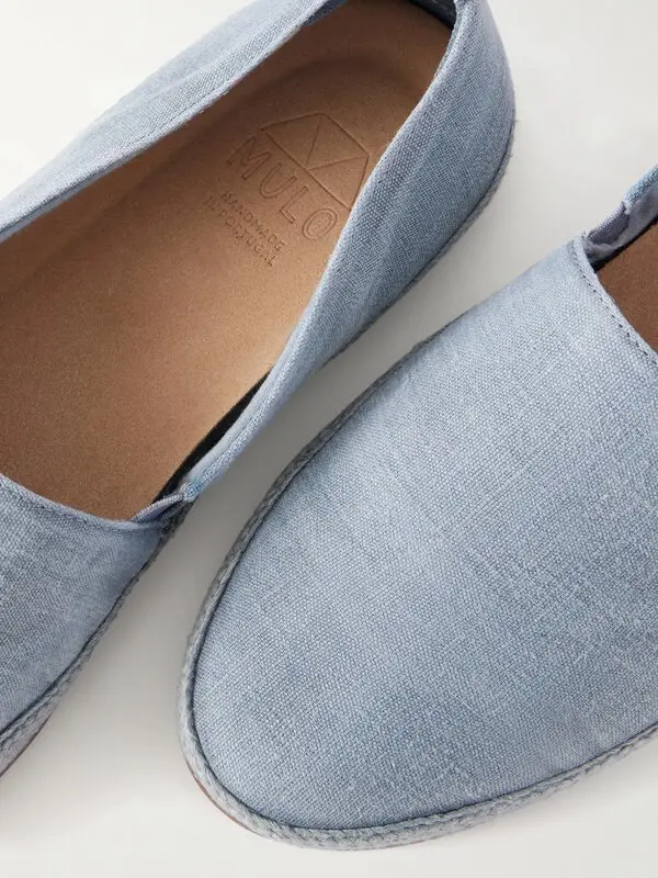 Mulo Canvas Espadrilles - Blue
