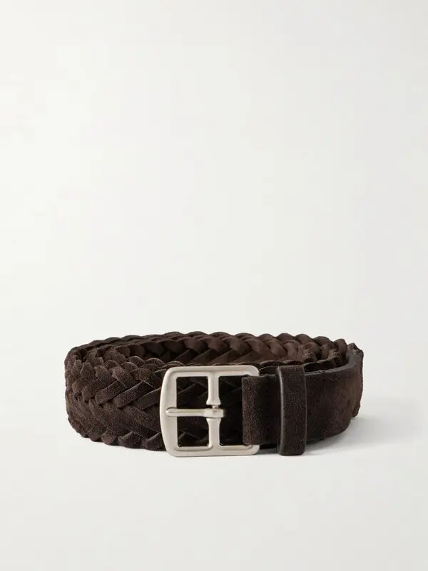 Officine Creative 3cm Woven Belt - Brown
