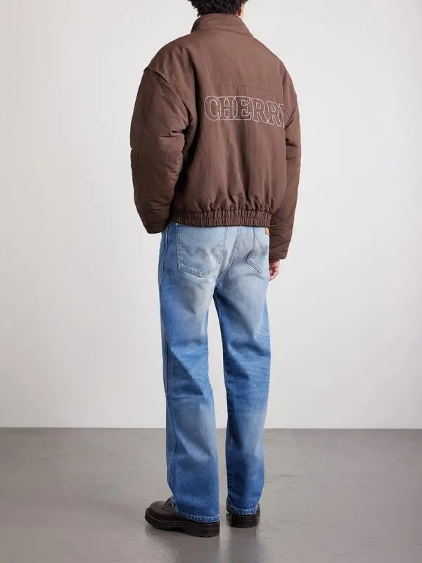 CHERRY LOS ANGELES Logo-embroidered Padded Nylon Jacket