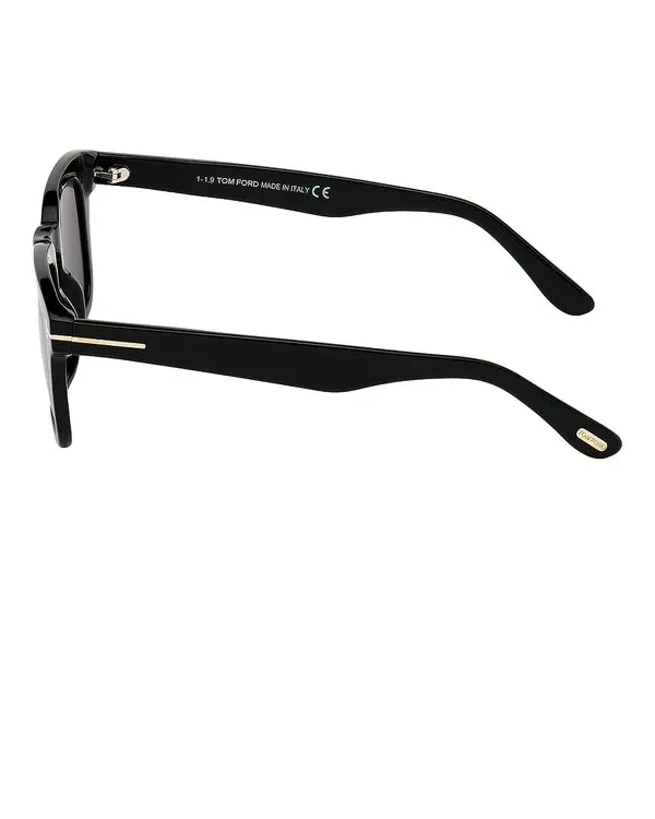 TOM FORD Dax Acetate Sunglasses - Shiny Black