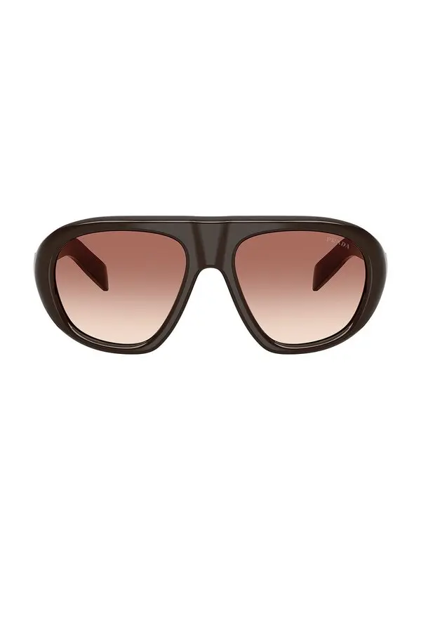 Prada Irregular Sunglasses - Cigar