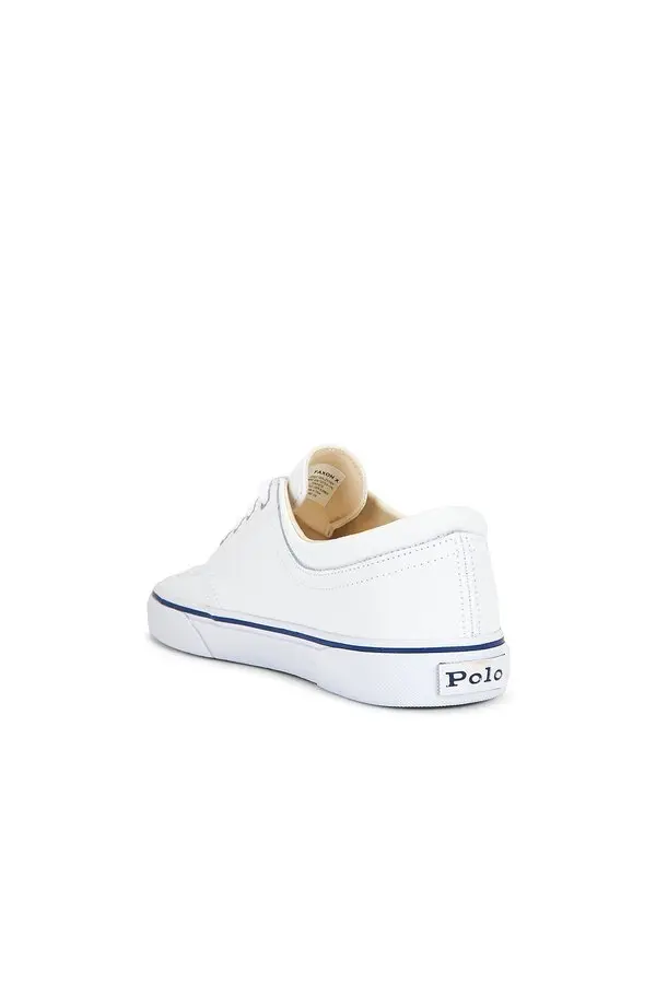 Polo Ralph Lauren Faxon Leather Low Top Sneaker - White