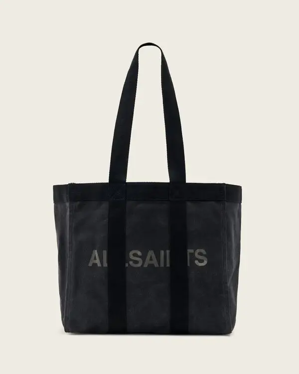 ALLSAINTS Layo Spacious Canvas Tote - Black