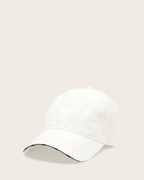 ALLSAINTS Billie Cord Baseball Cap - Chalk White