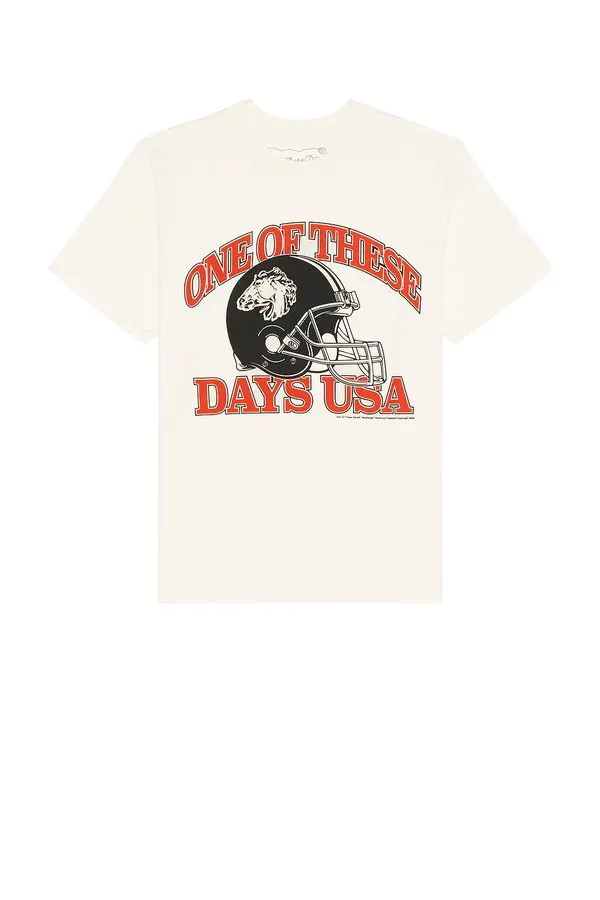 ONE OF THESE DAYS Days Usa Tshirt In Ivory