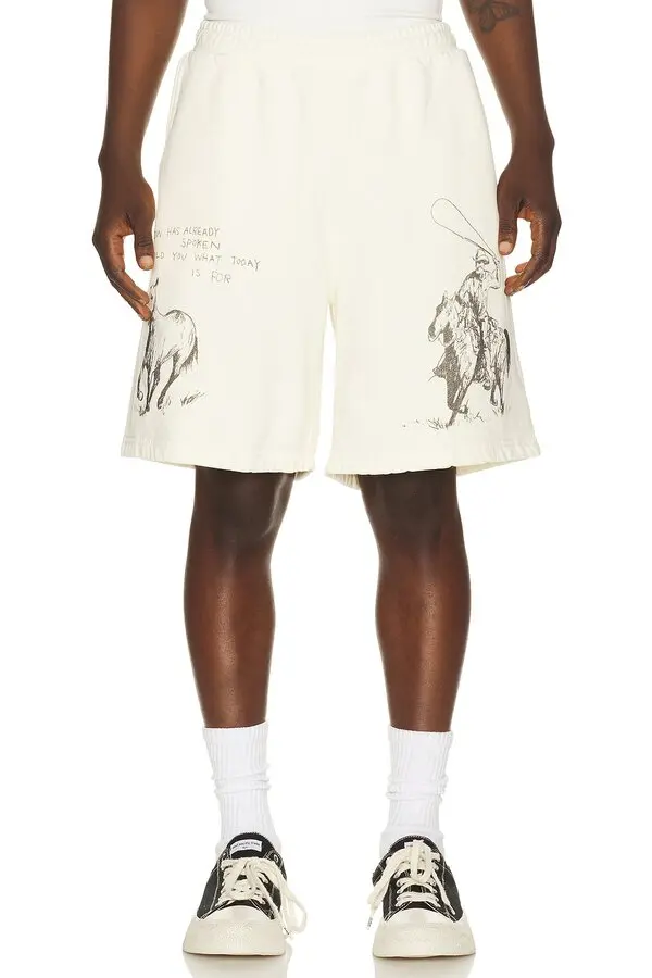 ONE OF THESE DAYS What Today Is For Sweat Shorts - Bone