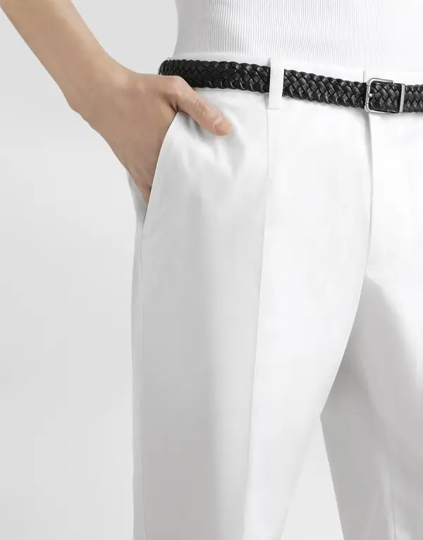 Dolce & Gabbana Cotton Gabardine Trousers