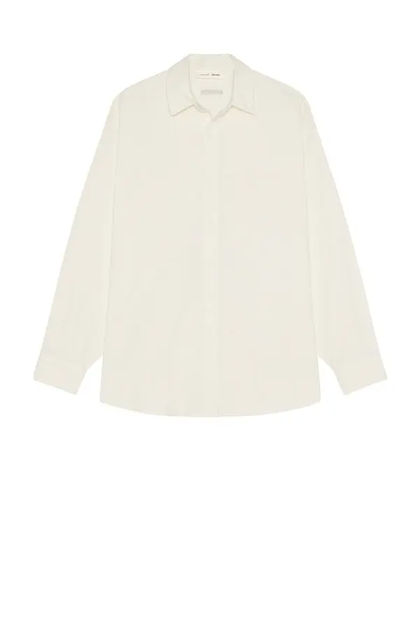 Fear Of God Signature Button Up Shirt In White