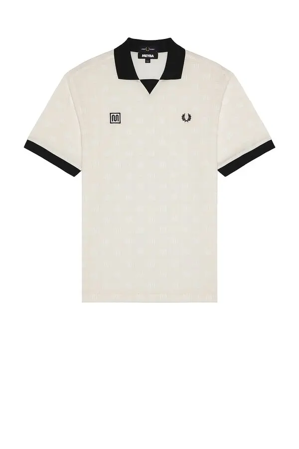 Fred Perry X Meyba Printed Polo In White