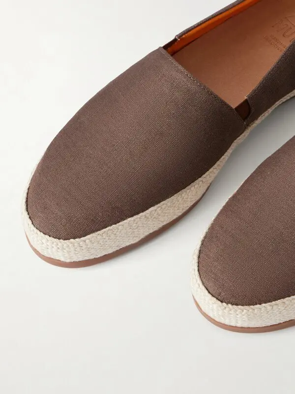Mulo Canvas Espadrilles - Brown