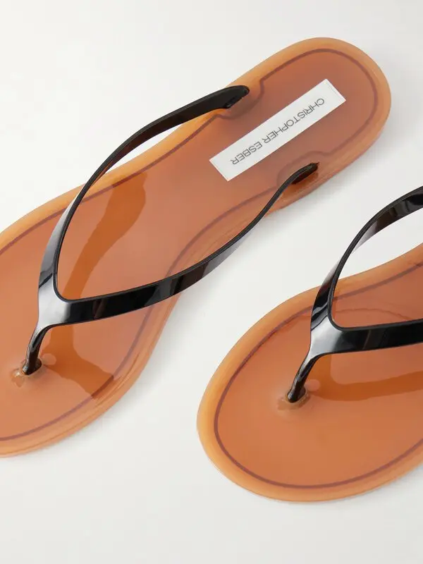 Christopher Esber Jo Pvc Flip Flops - Black