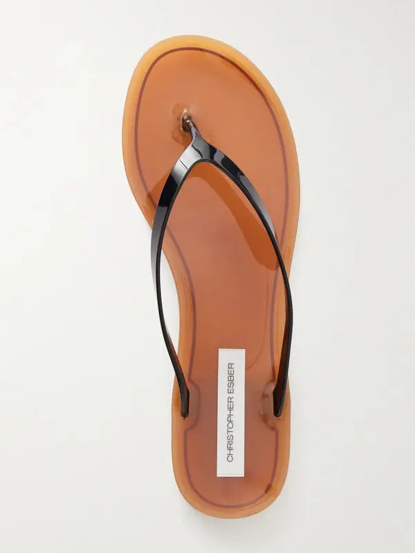 Christopher Esber Jo Pvc Flip Flops - Black