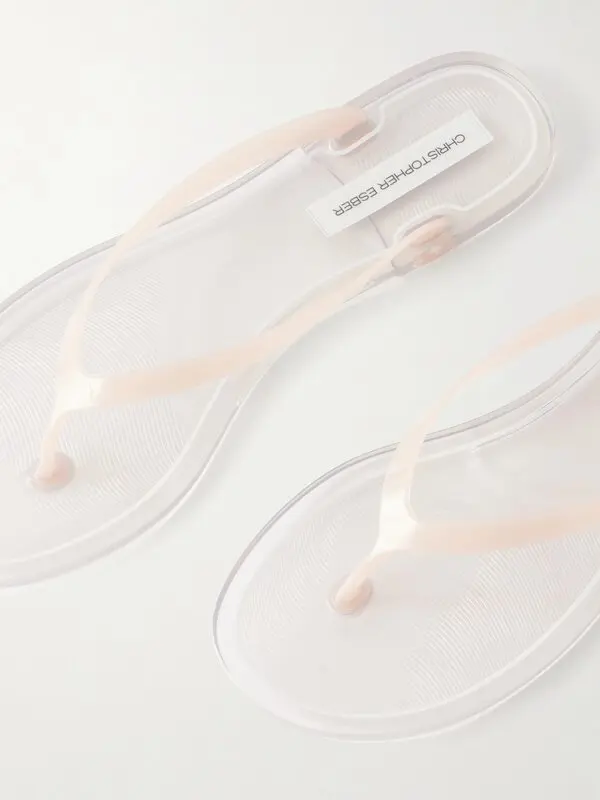 Christopher Esber Jo Pvc Flip Flops - Neutrals