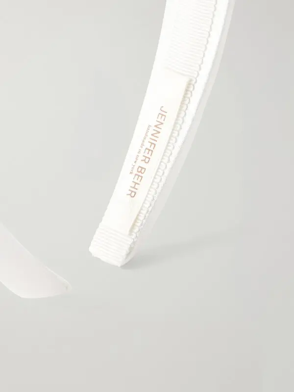 JENNIFER BEHR Tori Silk-satin Headband - Neutrals