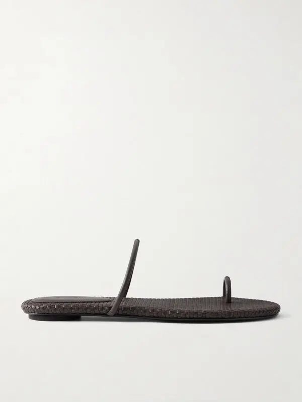 ST. AGNI Woven Leather Sandals