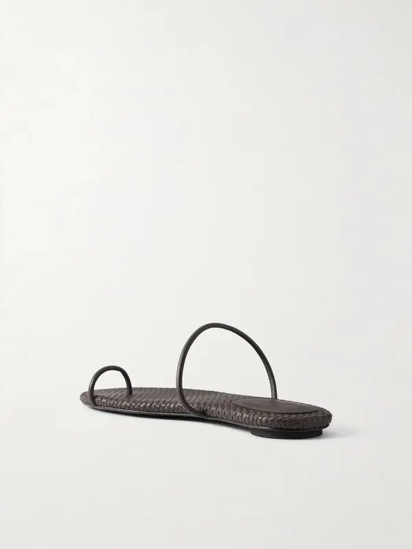ST. AGNI Woven Leather Sandals