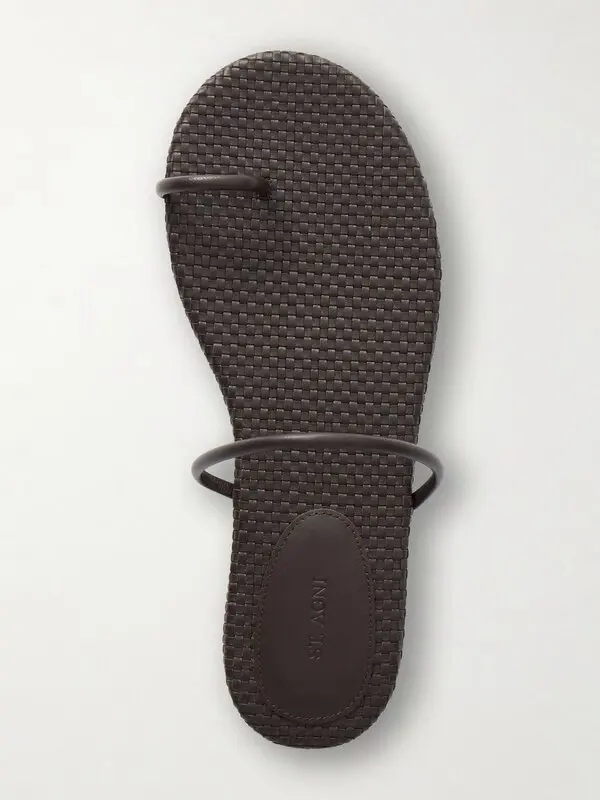 ST. AGNI Woven Leather Sandals