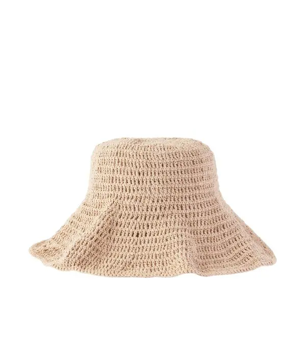 Magda Butrym Raffia Fedora - Neutrals