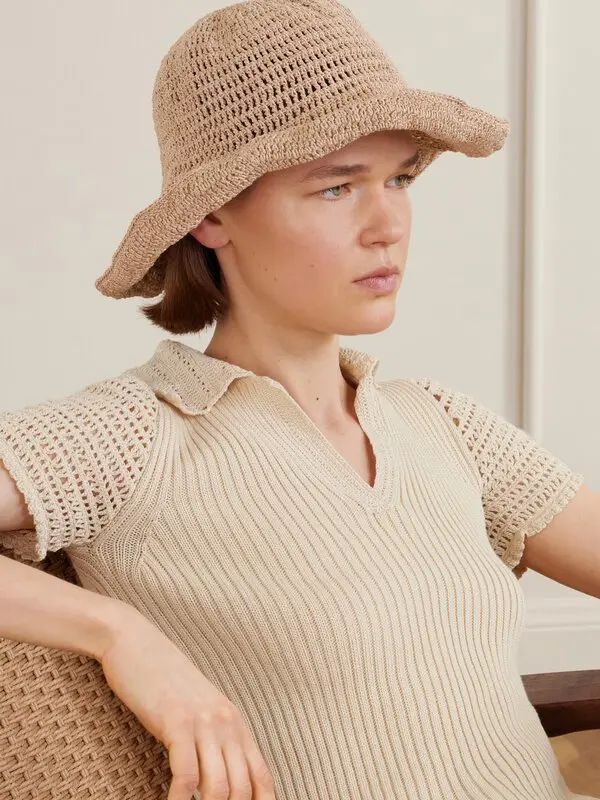 Magda Butrym Raffia Fedora