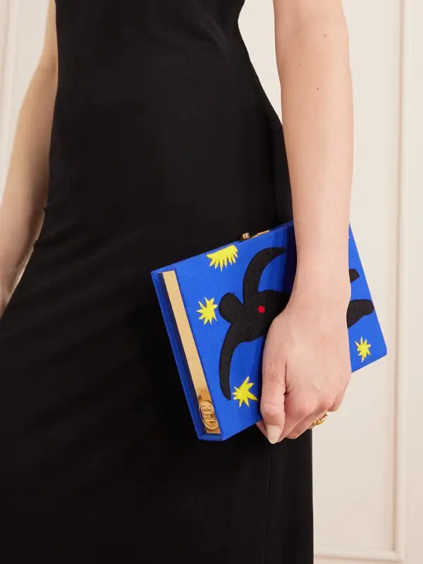 OLYMPIA LE-TAN Icarus Embroidered Clutch