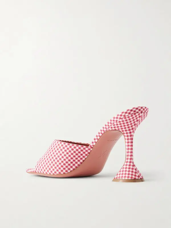 Amina Muaddi Lupita 95 Woven Mules - Red