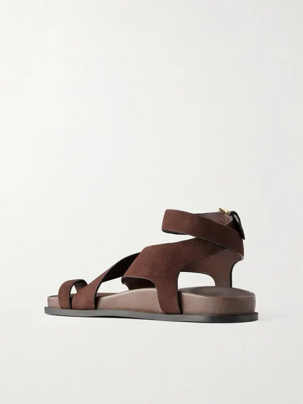 A.emery Jalen Suede Sandals - Brown