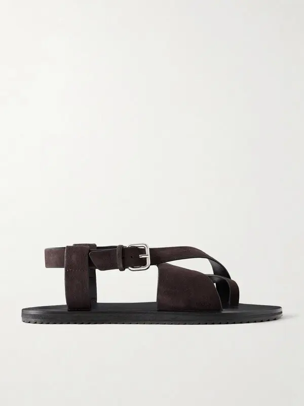 A.emery Ora Suede Sandals - Brown