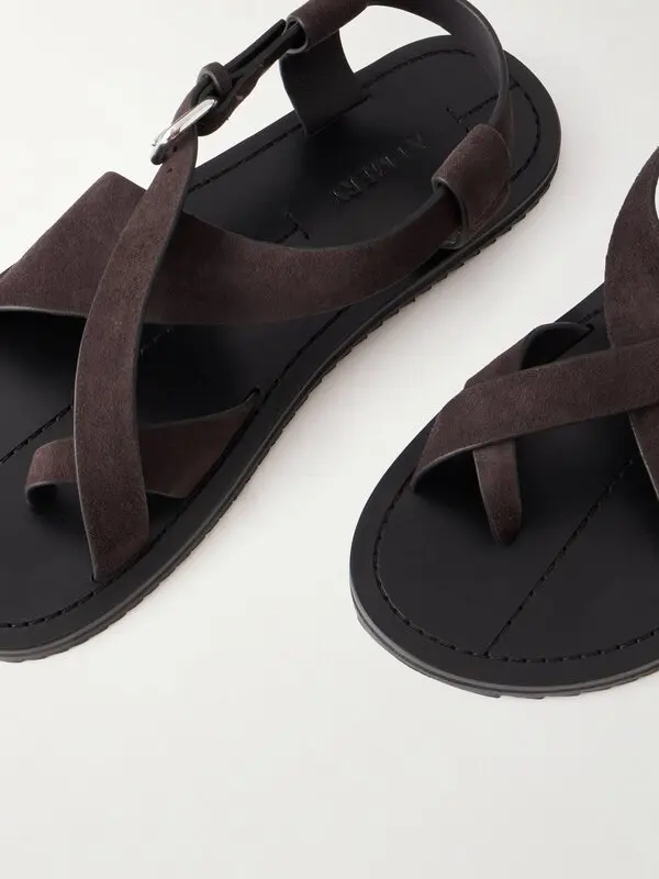 A.emery Ora Suede Sandals - Brown