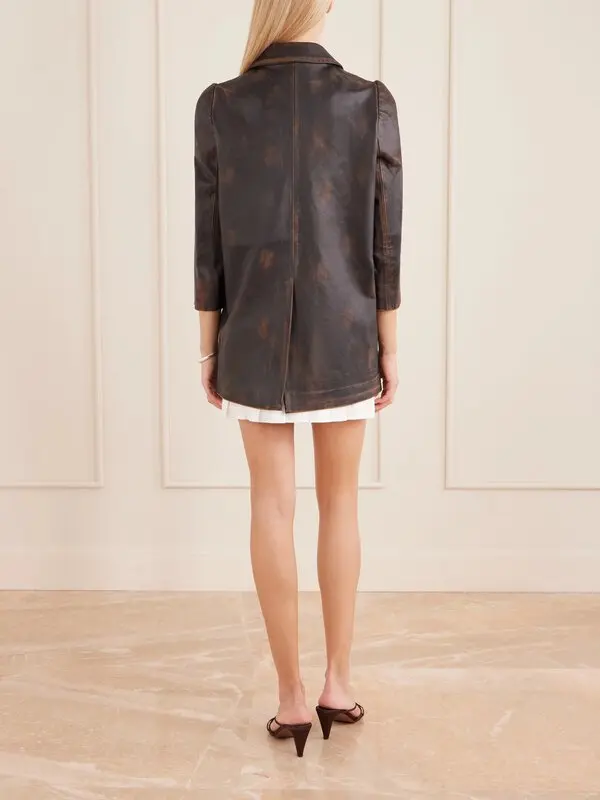 SHUSHU/TONG Leather Utility Jacket