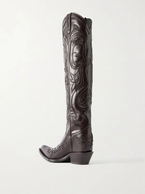 Acne Studios Leather Knee High Boots