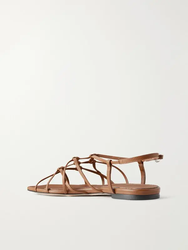 AeydĒ Anisa Leather Flat Sandals