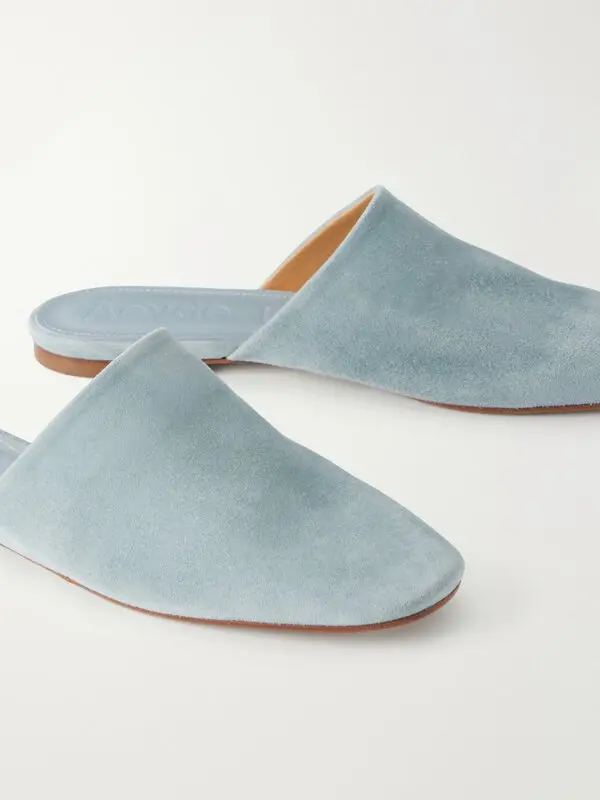 AeydĒ Rega Suede Slides - Blue